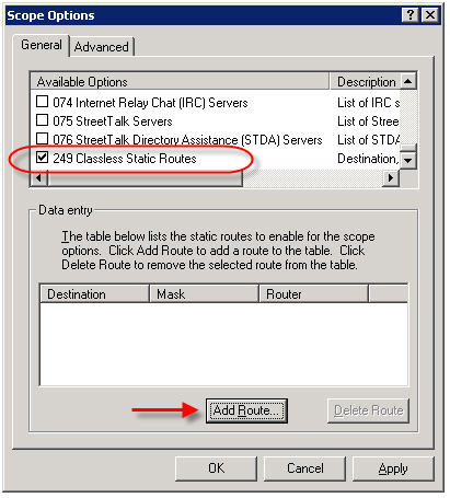 Using DHCP to Assign Static Routes | Richard Hicks' Forefront TMG Blog