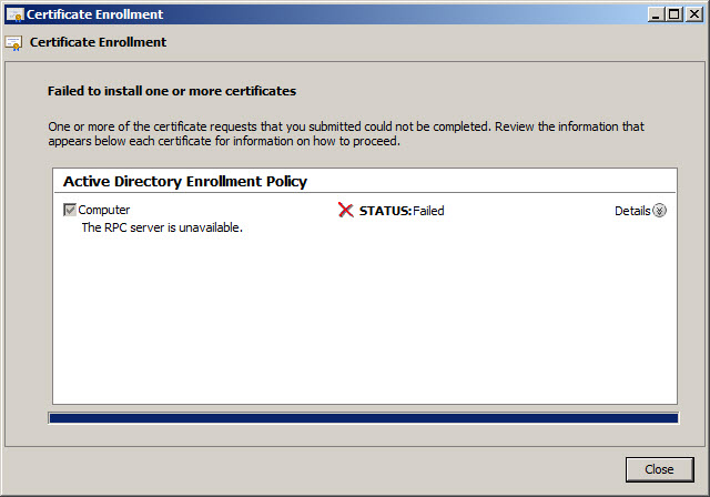 Forefront TMG 2010 Computer Certificate Request or Renewal Fails ... Forefront TMG 2010 Computer Certificate Request or Renewal Fails ...